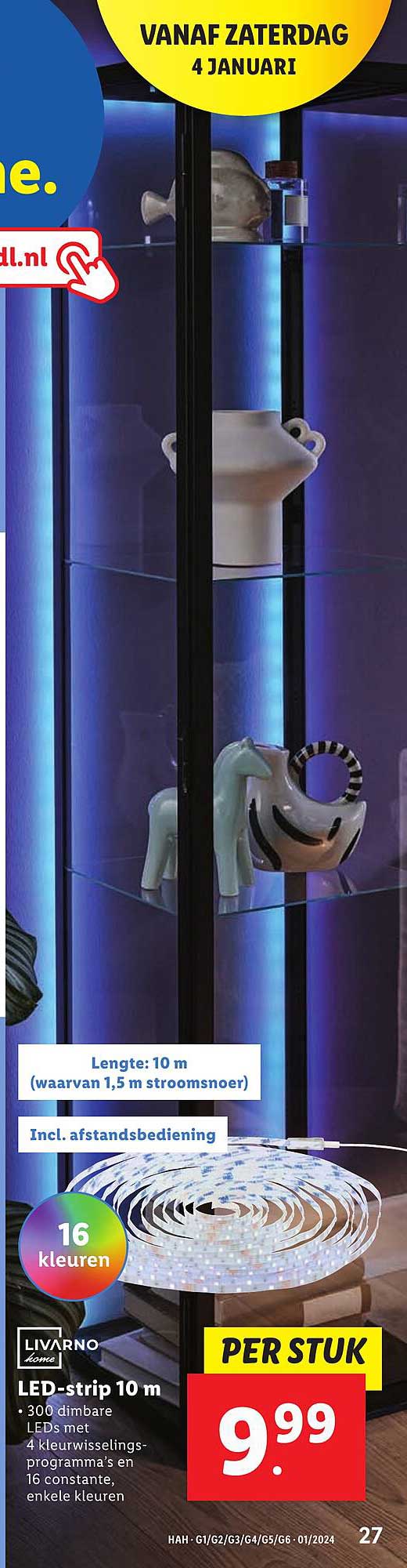 Led-Strip 10 M aanbieding bij Lidl