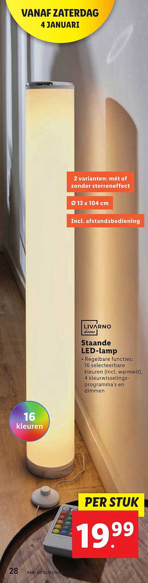Livarno Home Staande Led-Lamp aanbieding bij Lidl
