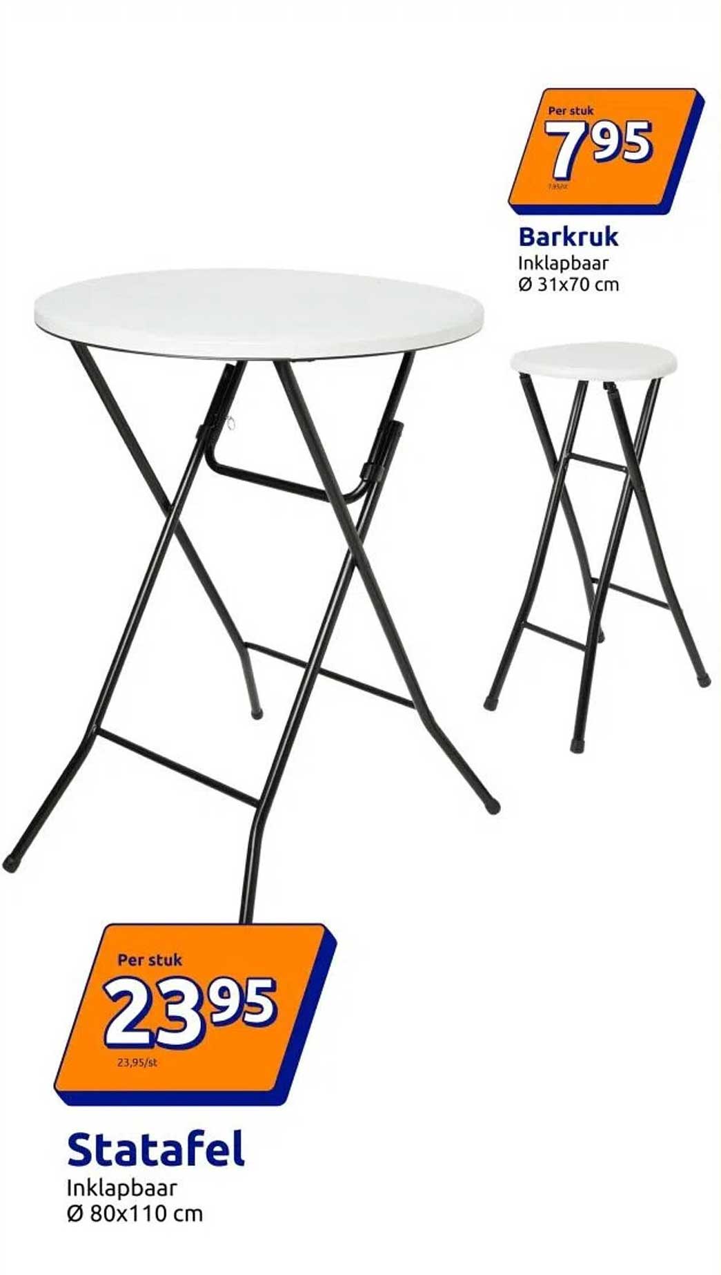 Statafel aanbieding bij Action