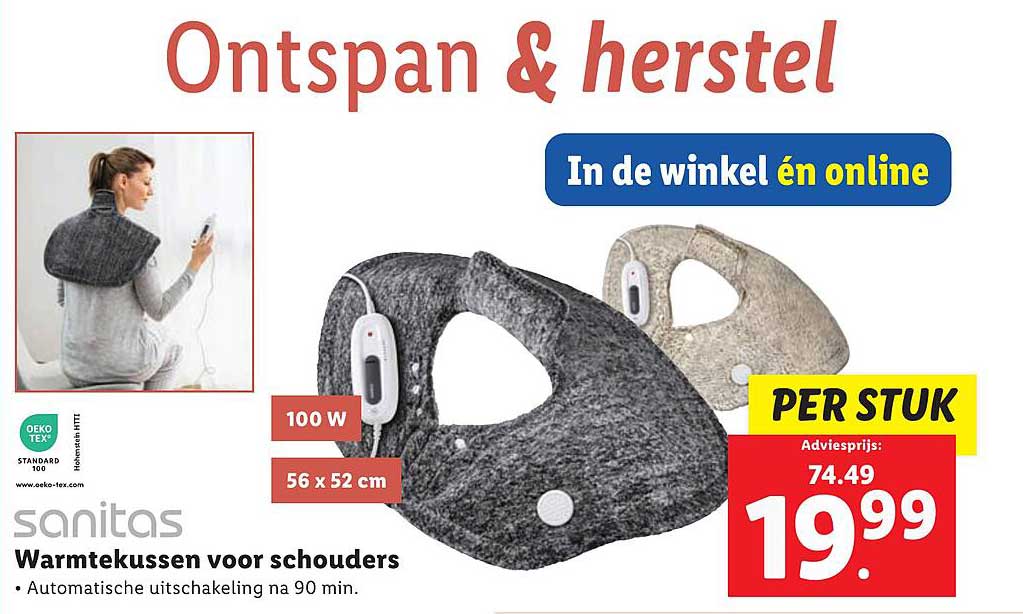 Warmtekussen Voor Schouders aanbieding bij Lidl