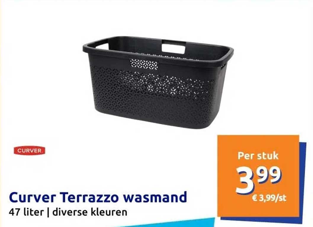 Curver Terrazzo Wasmand aanbieding bij Action