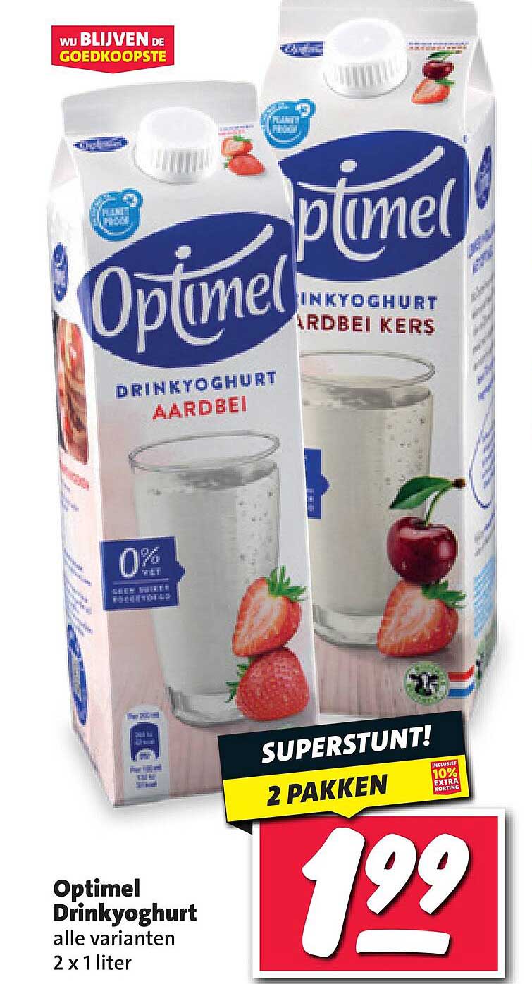 Optimel Drinkyoghurt aanbieding bij Nettorama
