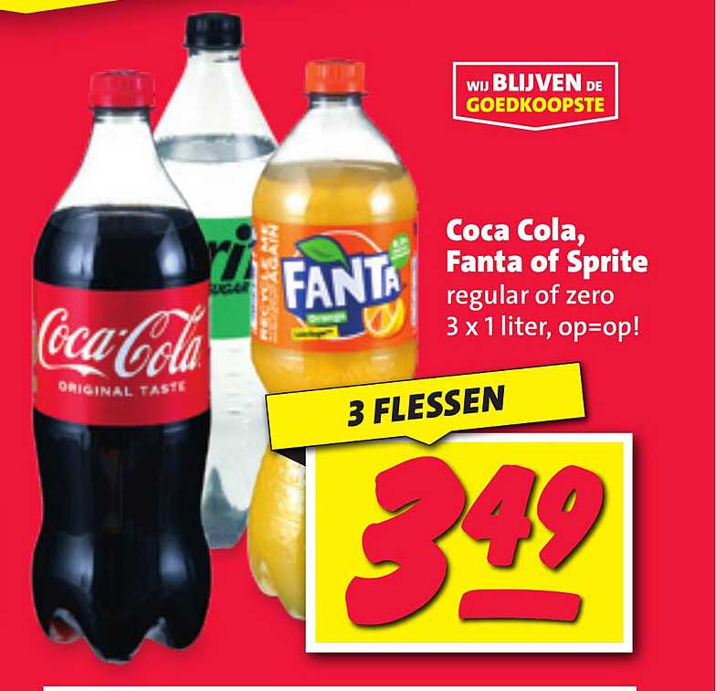 Coca Cola, Fanta Of Sprite aanbieding bij Nettorama