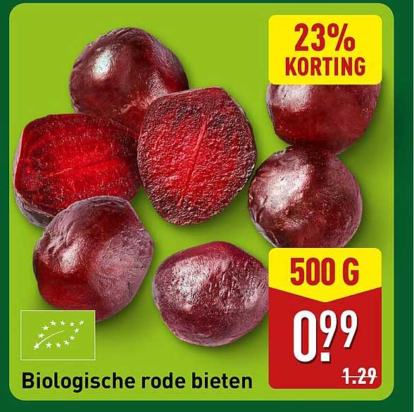 Biologische Rode Bieten aanbieding bij ALDI