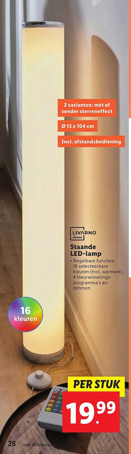 Staande Led-Lamp aanbieding bij Lidl