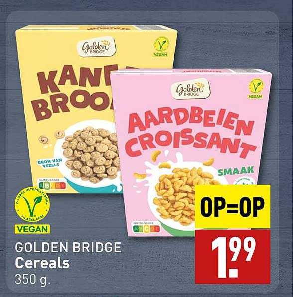 Golden Bridge Cereals aanbieding bij ALDI