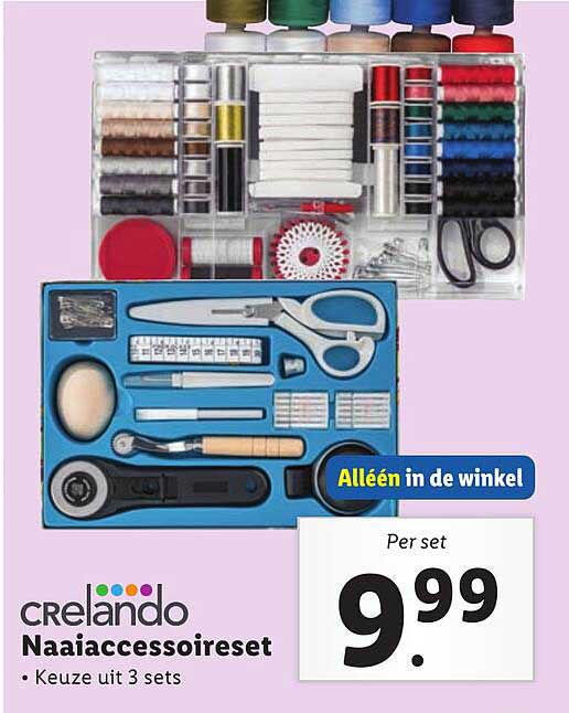 Crelando Naaiaccessoireset aanbieding bij Lidl