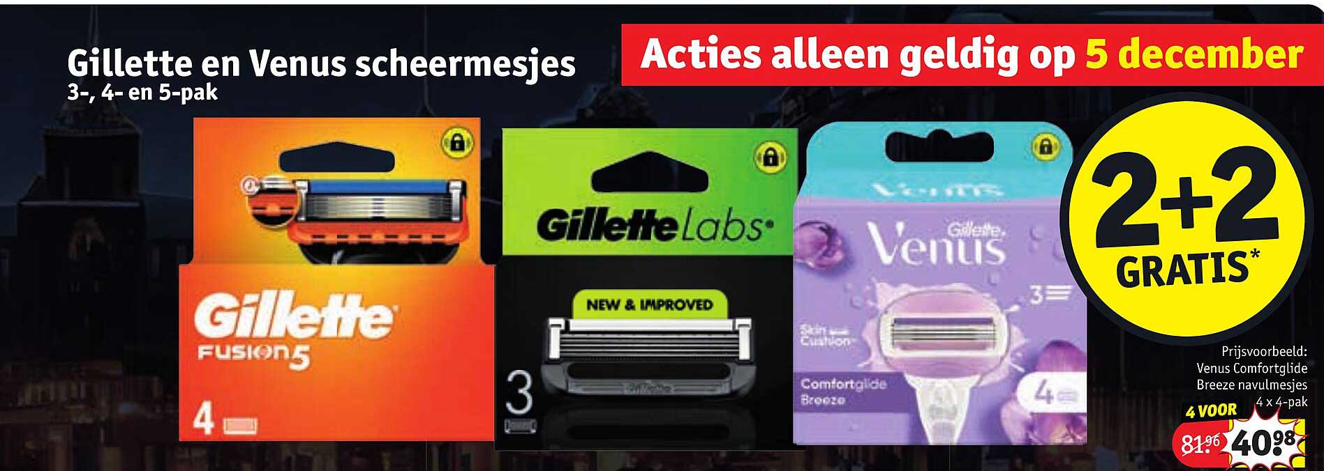 Gillette En Venus Scheermesjes aanbieding bij Kruidvat