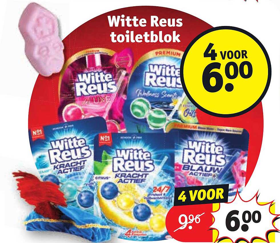 Witte Reus Toiletblok aanbieding bij Kruidvat