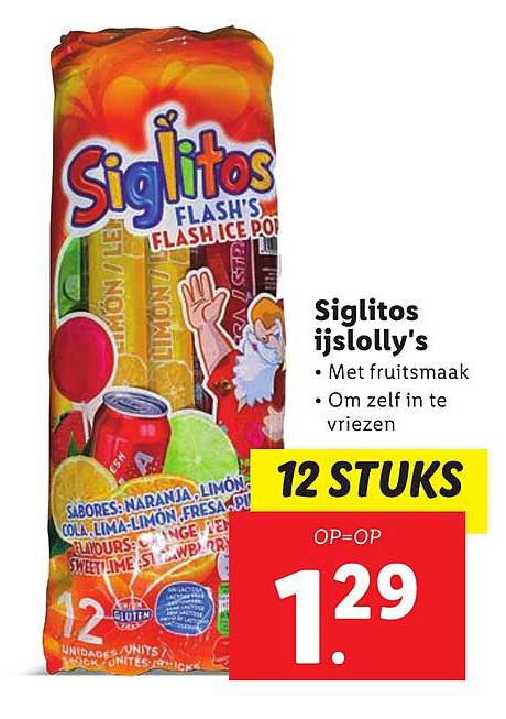 Siglitos Ijslolly's aanbieding bij Lidl