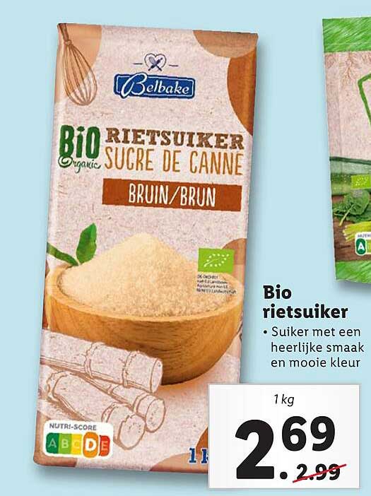 Bio Rietsuiker aanbieding bij Lidl