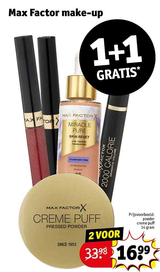 Max Factor Make-Up aanbieding bij Kruidvat