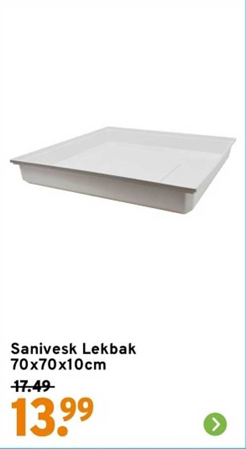 Sanivesk Lekbak aanbieding bij GAMMA