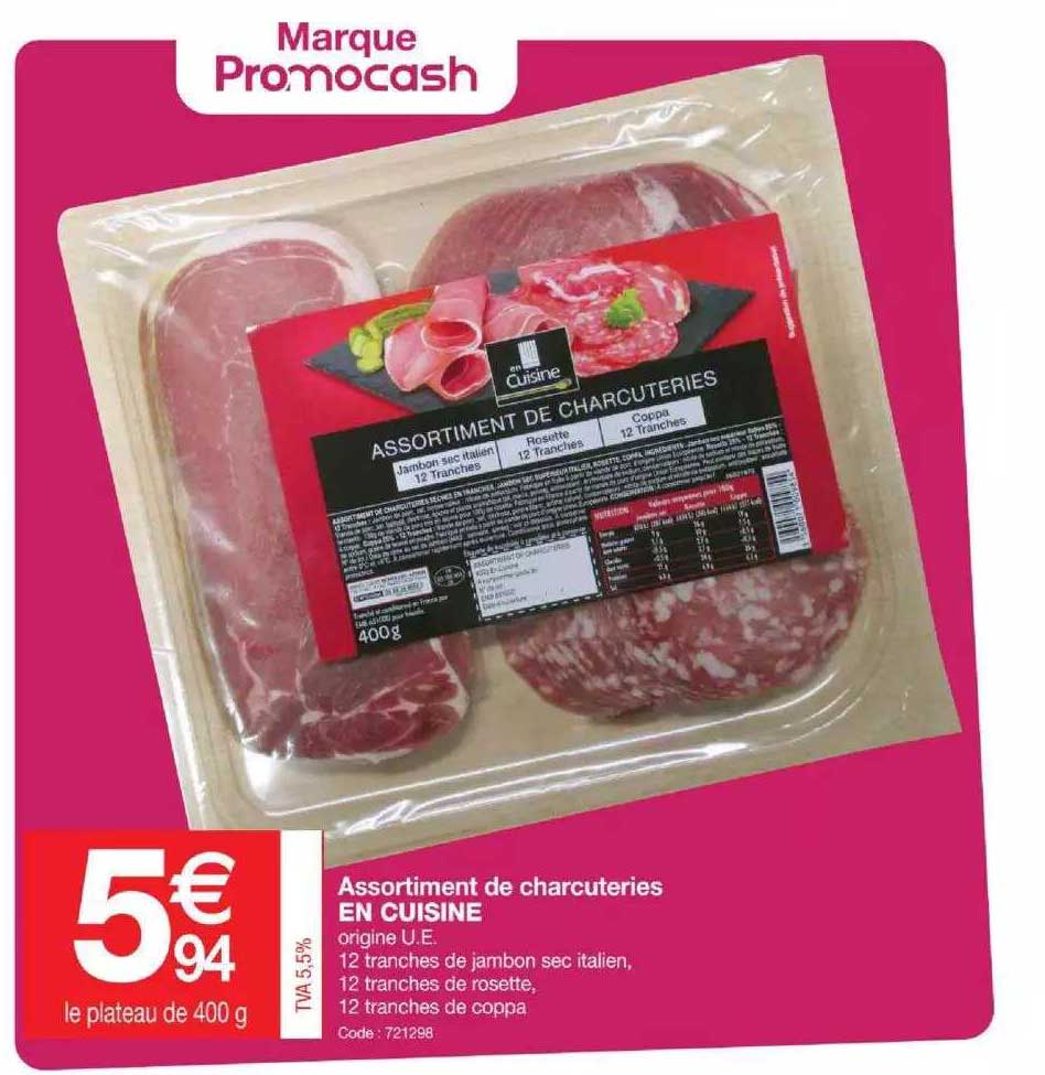 Promo Assortiment De Charcuteries En Cuisine chez Promocash - iCatalogue.fr