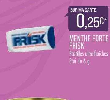 Promo Menthe Forte Frisk chez Match - iCatalogue.fr