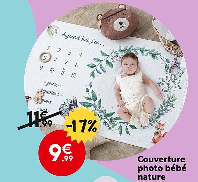 Promo Couverture Photo Bébé Nature chez Maxi Bazar - iCatalogue.fr