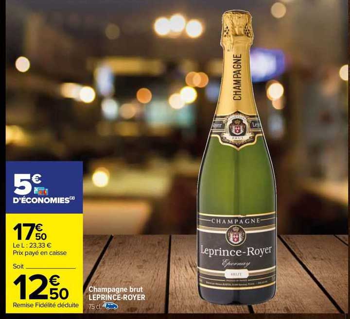 Promo Champagne Brut Leprince-royer chez Carrefour - iCatalogue.fr