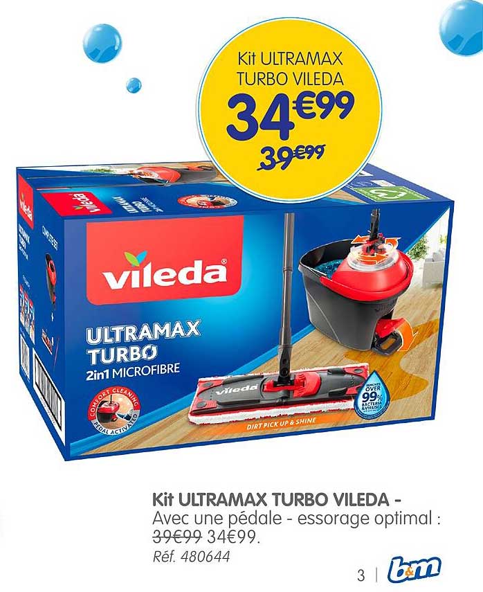 Promo Kit Ultramax Turbo Vileda chez Babou - iCatalogue.fr