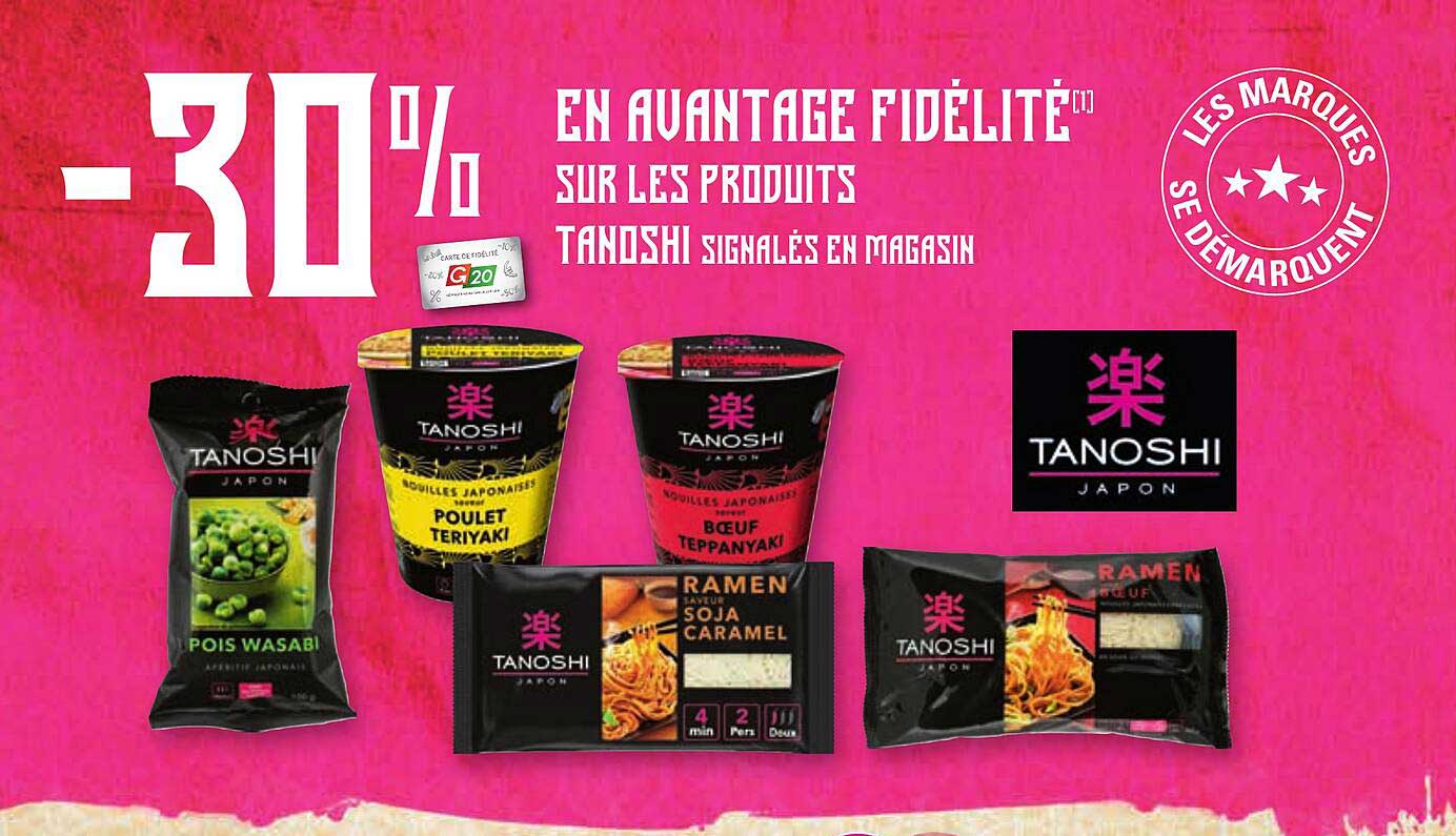 Promo Les Produits Tanoshi chez G20 - iCatalogue.fr