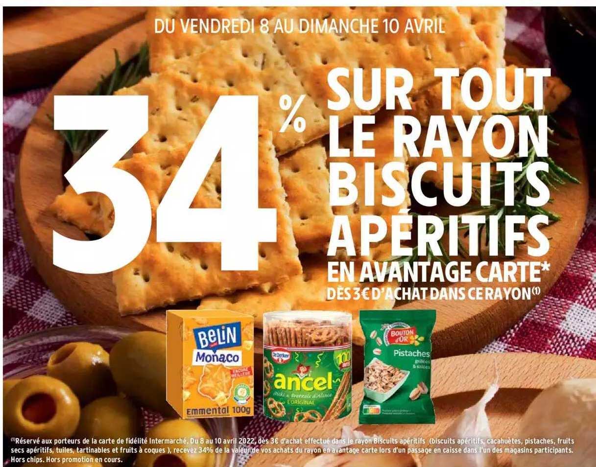 Promo Biscuits Apéritifs chez Intermarché Hyper - iCatalogue.fr