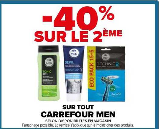 Promo Carrefour Men chez Carrefour - iCatalogue.fr