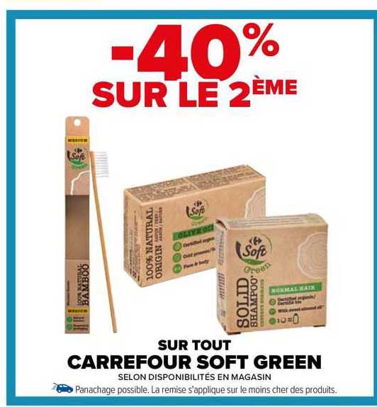Promo Carrefour Soft Green chez Carrefour - iCatalogue.fr