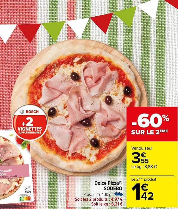 Promo Dolce Pizza Sodebo chez Carrefour - iCatalogue.fr