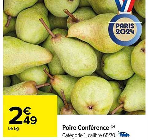 Promo Poire Conférence chez Carrefour - iCatalogue.fr