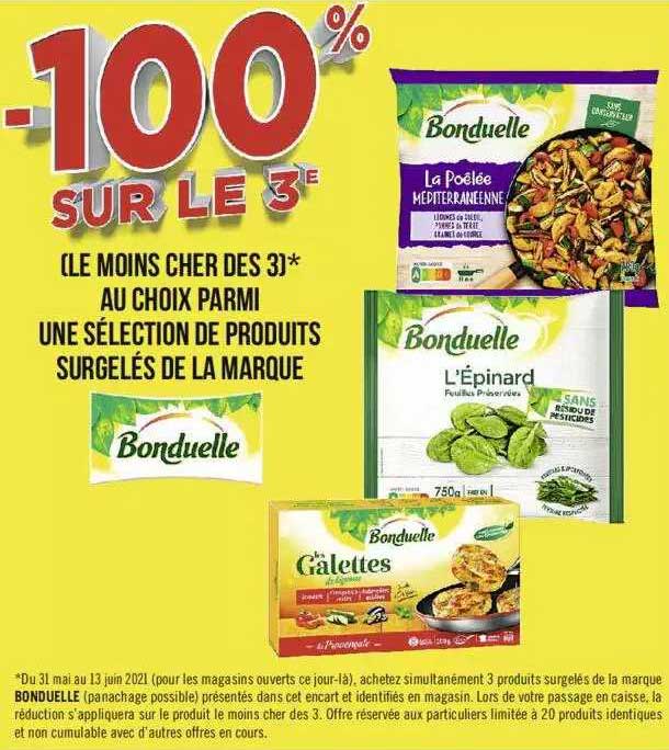 Offre Produits Surgelés De La Marque Bonduelle chez Spar