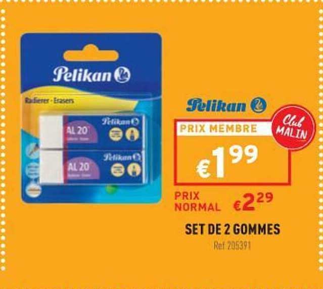 Promo Set De 6 Gommes Pelikan chez Trafic - iCatalogue.fr