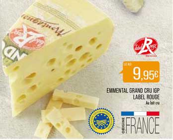 Promo Emmental Grand Cru Igp Label Rouge chez Match - iCatalogue.fr