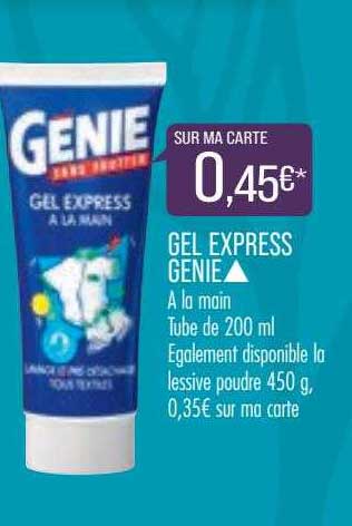 Promo Gel Express Genie chez Match - iCatalogue.fr