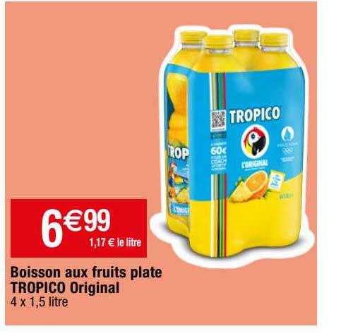 Promo Boisson Aux Fruits Plate Tropico Original chez Migros France ...