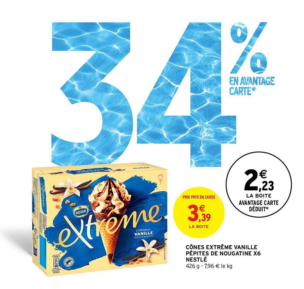 Promo Cônes Extrême Vanille Pépites De Nougatine Nestlé chez ...