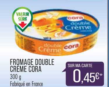 Promo Fromage Double Crème Cora chez Match - iCatalogue.fr