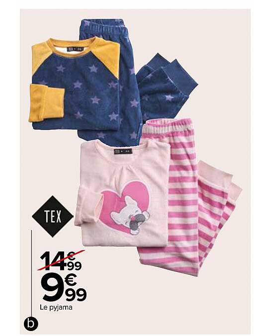 Promo Le Pyjama Tex chez Carrefour - iCatalogue.fr