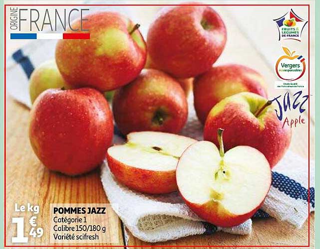 Promo Pommes Jazz chez Auchan - iCatalogue.fr
