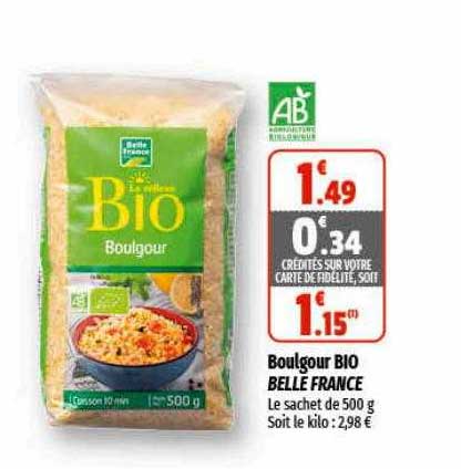 Promo Boulgour Bio Belle France chez Coccimarket - iCatalogue.fr