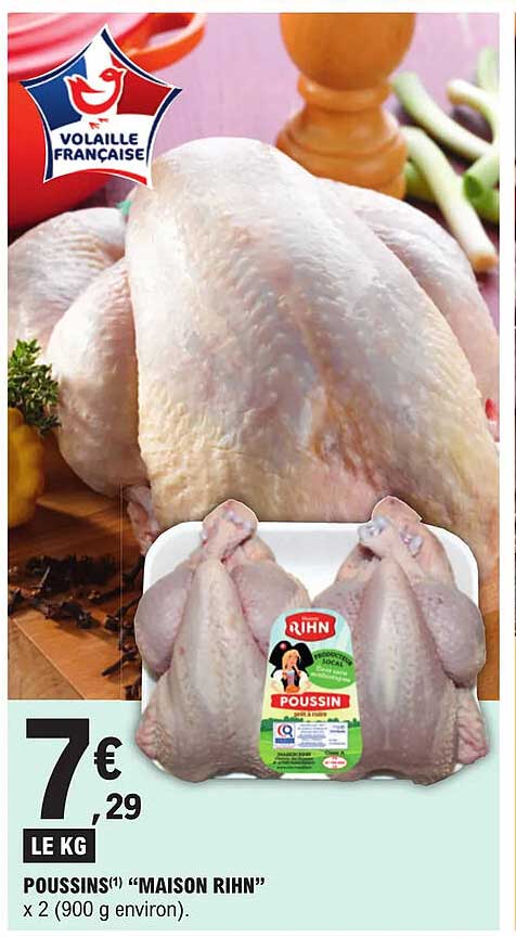 Promo Poussins "maison Rihn" chez E.Leclerc - iCatalogue.fr
