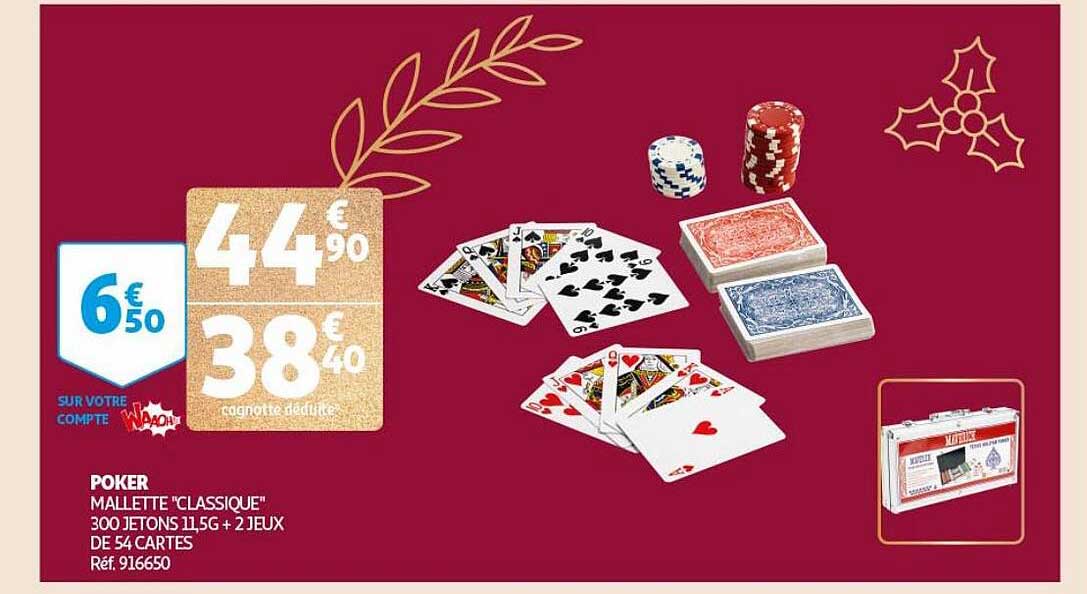 Promo Poker chez Auchan - iCatalogue.fr