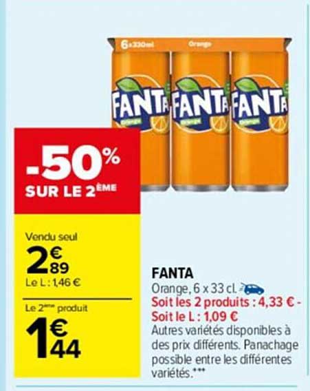 Promo Fanta chez Carrefour Market - iCatalogue.fr