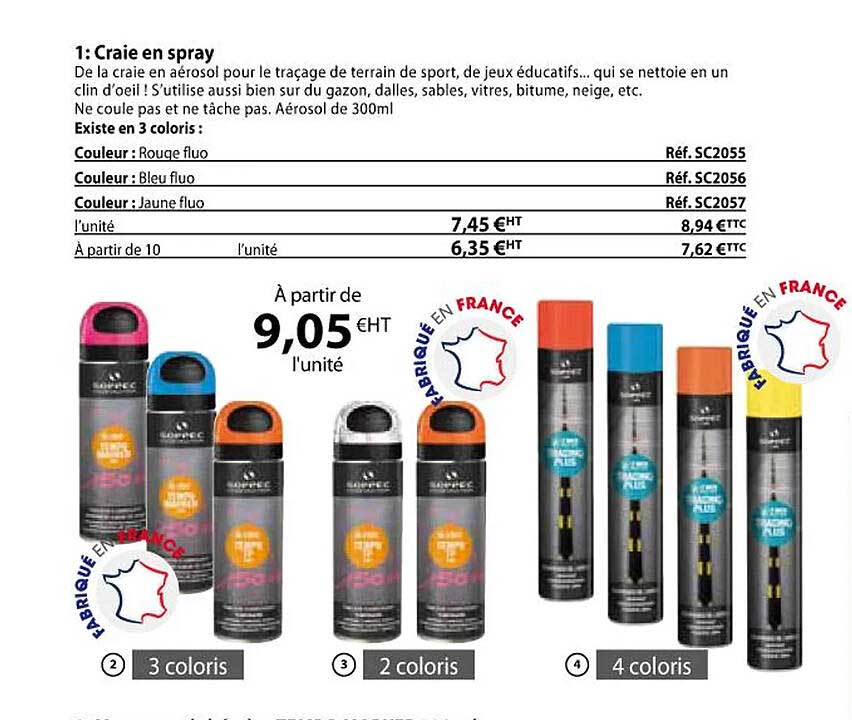 Offre Craie En Spray chez Casal Sport