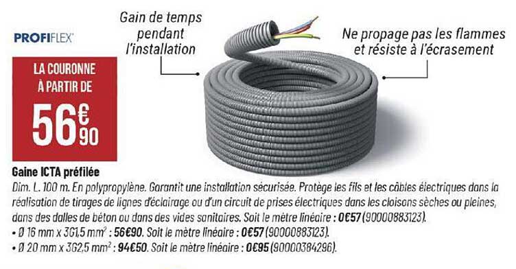 Promo Gaine Icta Préfilée chez Bricorama - iCatalogue.fr