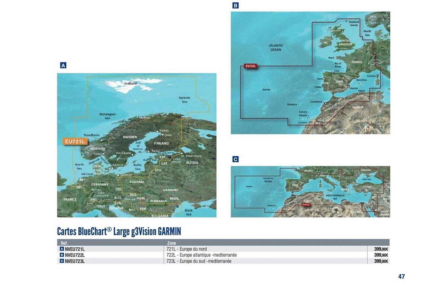 Promo Cartes Bluechart Large G3vision Garmin chez Accastillage ...