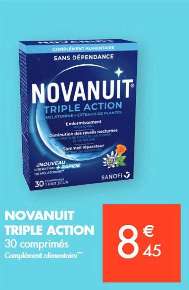 Offre Novanuit Triple Action Complément Alimentaire Aide à L ...