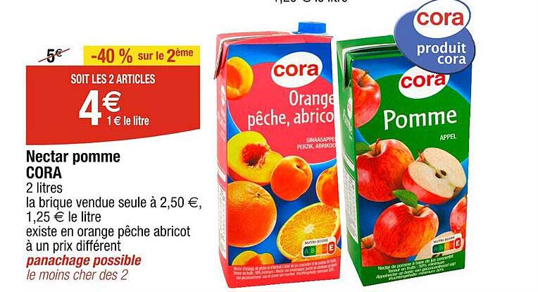 Promo Nectar Pomme Cora chez Cora - iCatalogue.fr