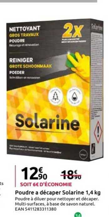 Promo Poudre à Décaper Solarine 1,4 Kg chez Mr Bricolage - iCatalogue.fr