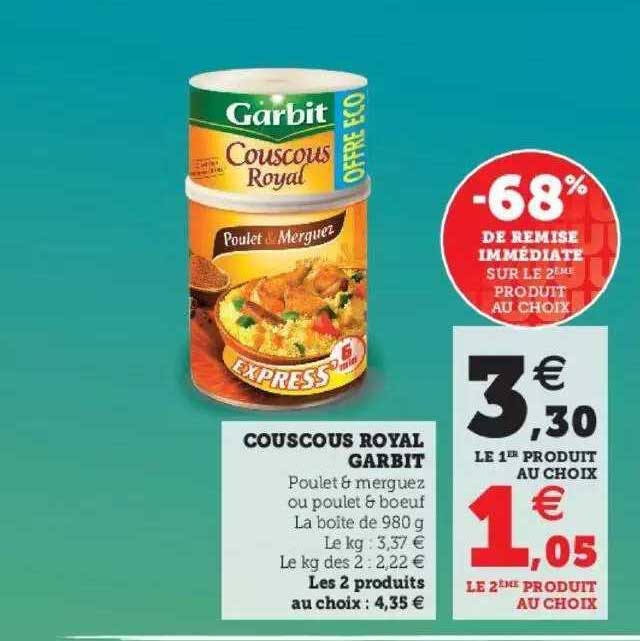 Promo Couscous Royal Garbit Chez Hyper U Icatalogue Fr
