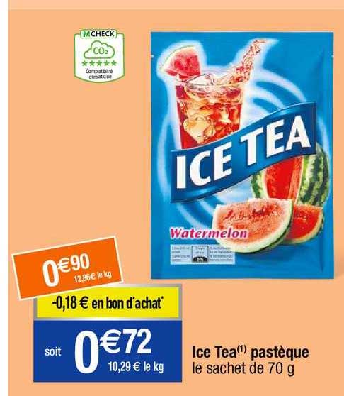 Promo Ice Tea Pastèque chez Migros France - iCatalogue.fr