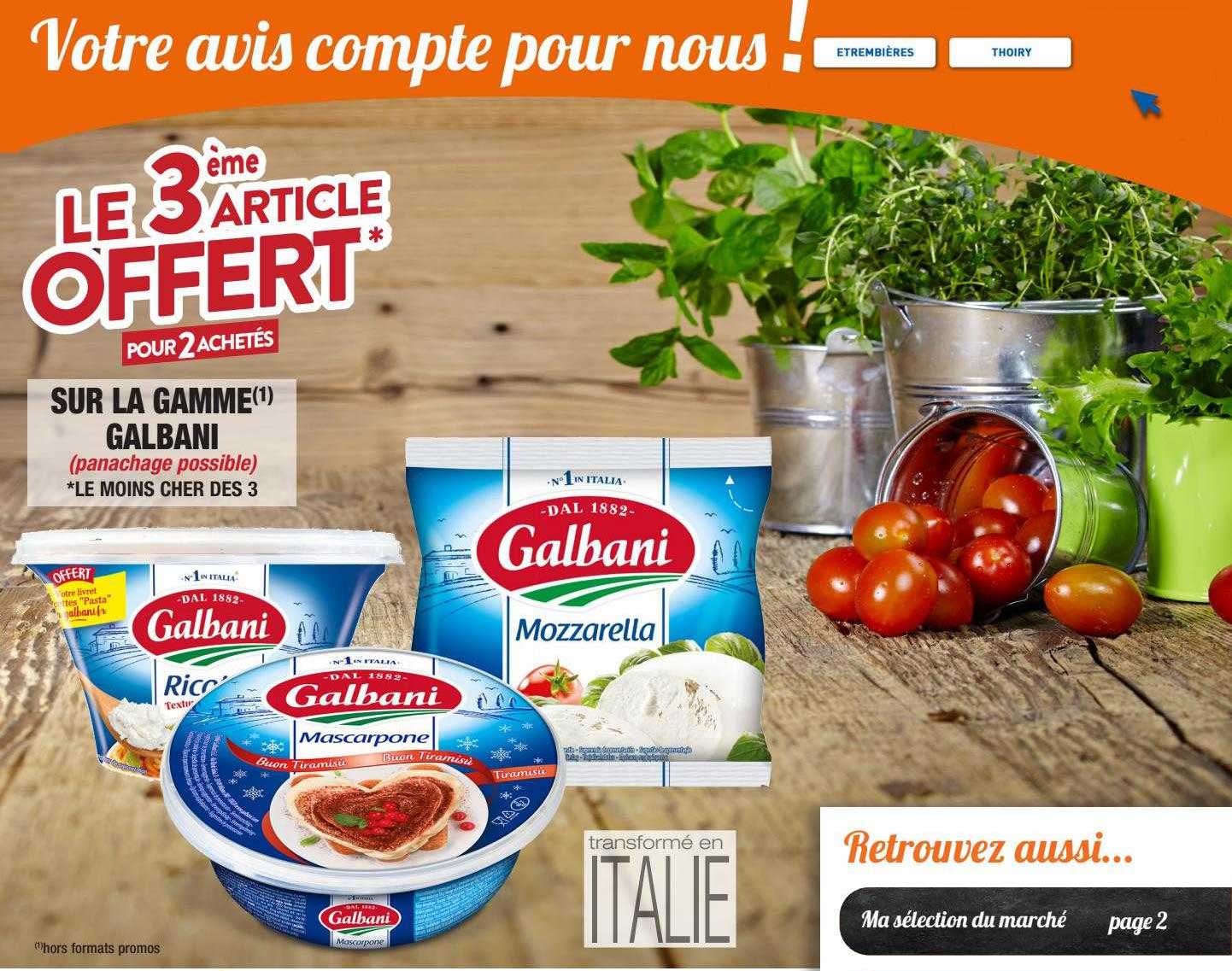 Promo La Gamme Galbani chez Migros France - iCatalogue.fr